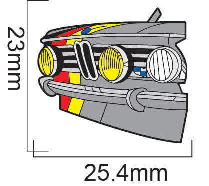 BMW 2002 with German Flag Pin – 2002FAQ