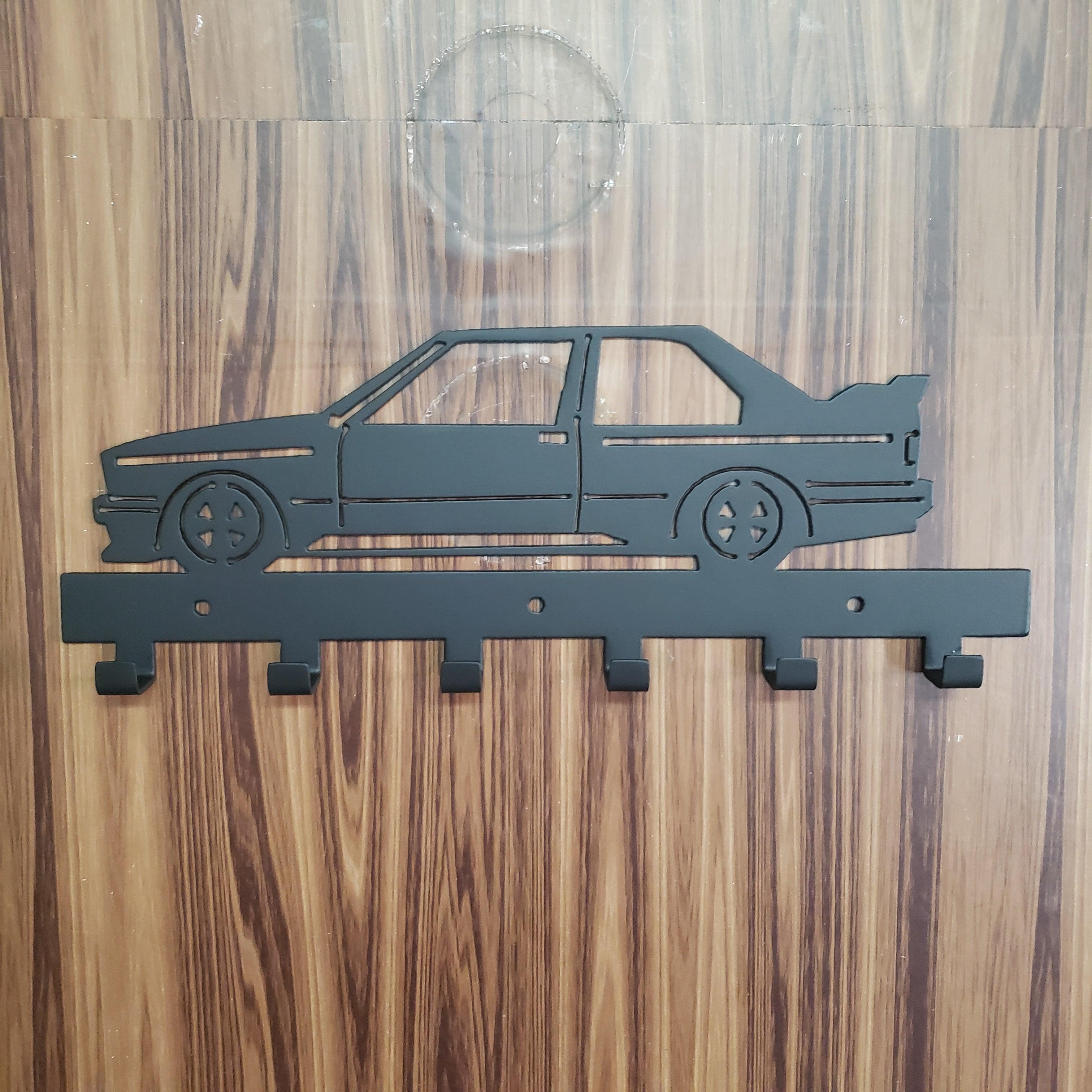 BMW E30 M3 Keychain Rack – Steel Wall Mounted Euro Car Key Holder – 2002FAQ
